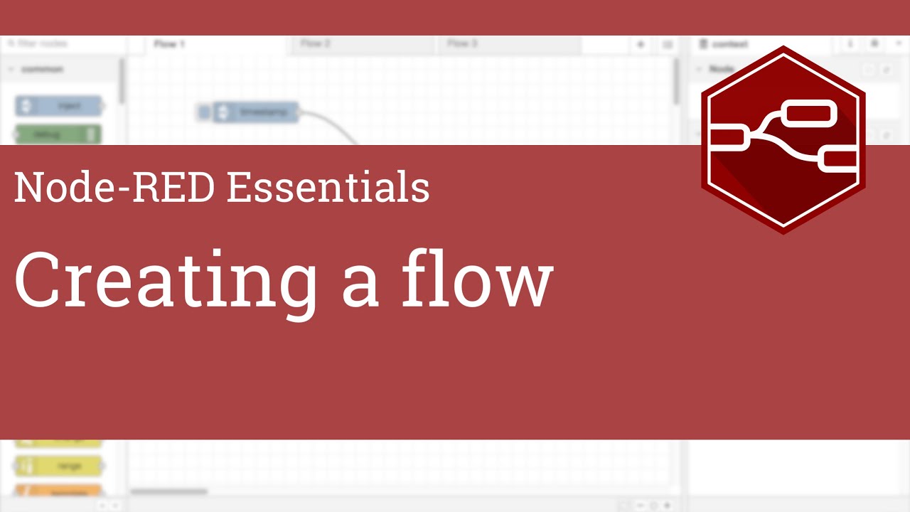 Creating A Flow Node Red Essentials Youtube