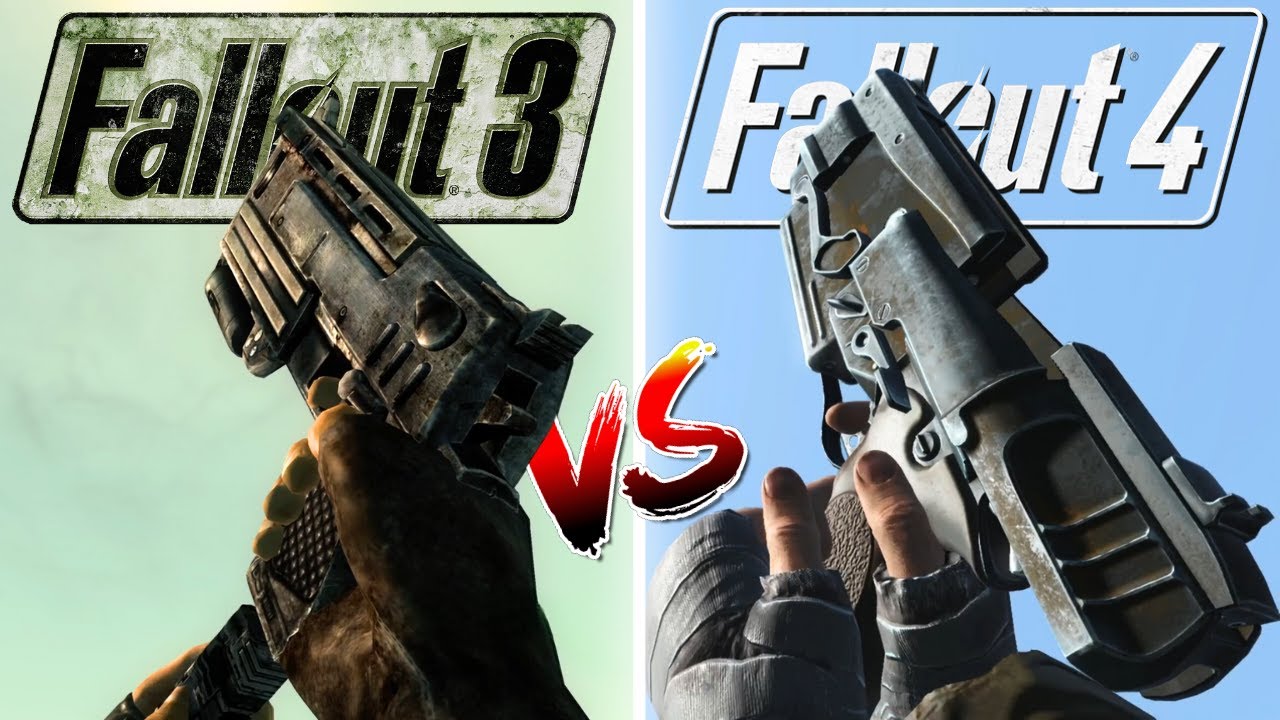 Fallout 3 Vs Fallout 4 Direct Comparison Youtube