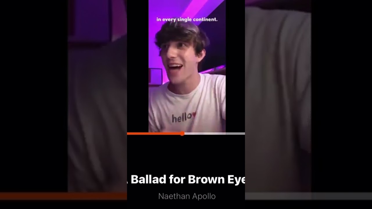 A Ballad For Brown Eyes Naethan Apollo Youtube