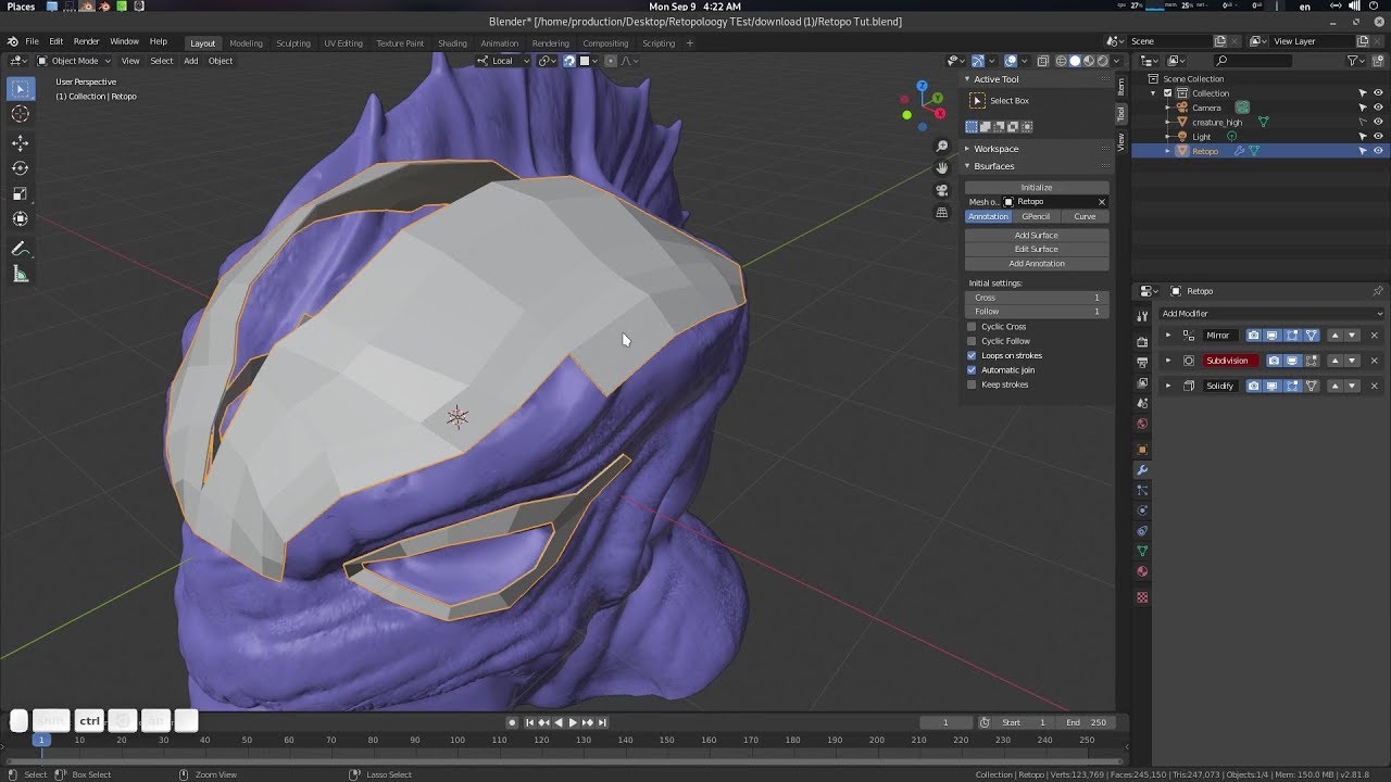 Blender 2 8 Retopology Addon