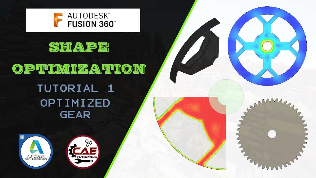 Fusion 360 Shape Optimization Tutorial 1 Optimized Gear Youtube