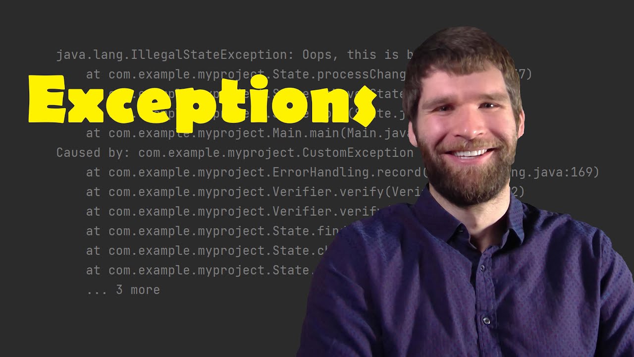 Demystifying Java Exceptions Java Programming Youtube