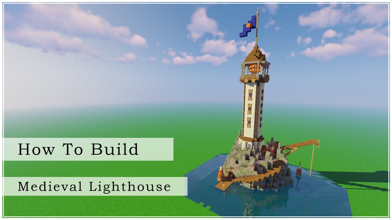 How To Build A Medieval Lighthouse Minecraft Build Tutorial Youtube