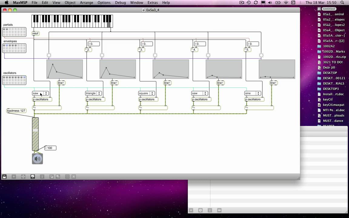 Max Msp Tutorial 05a7 Additive Synthesis Youtube