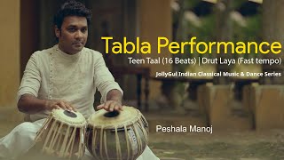 Tabla Performance Teen Taal 16 Beats Drut Laya Fast Tempo Peshala Manoj ...