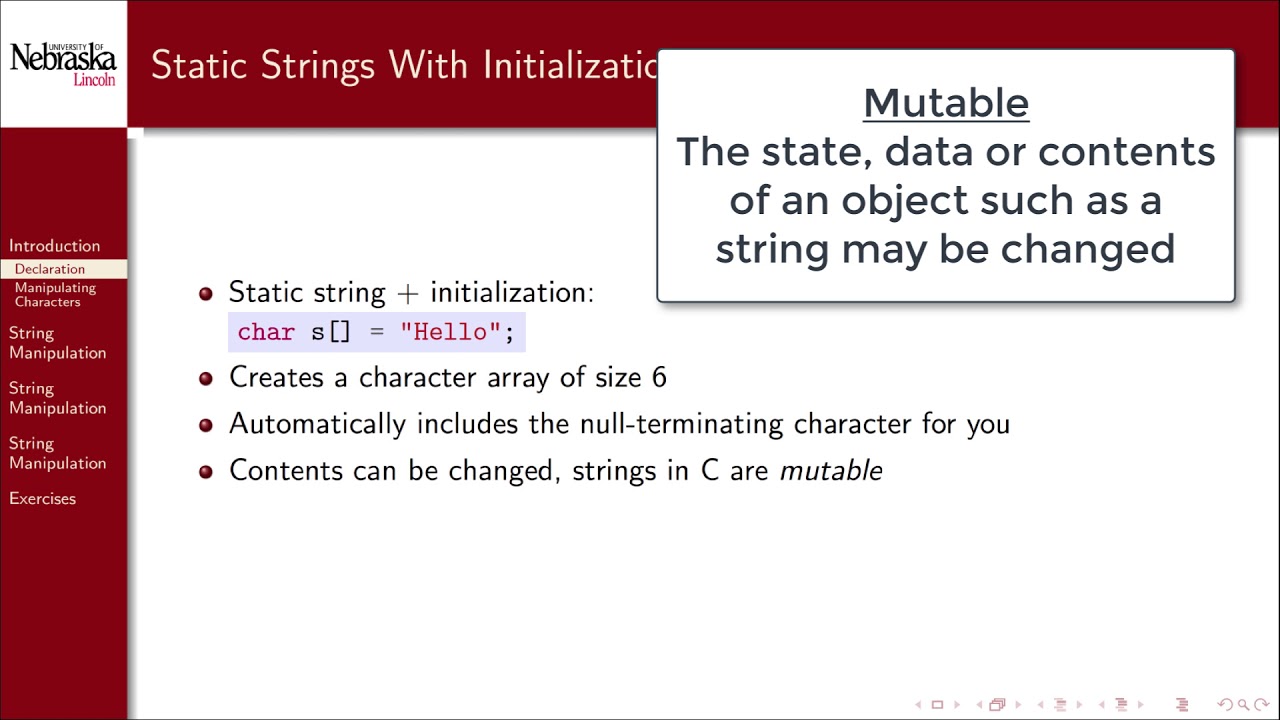8 1 Strings Introduction Youtube
