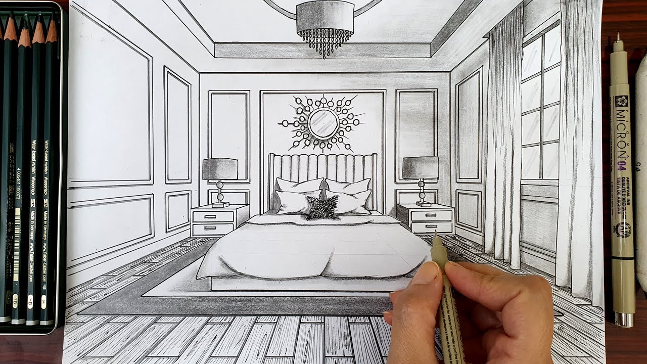 How To Draw One Point Perspective Interior Design Psoriasisguru