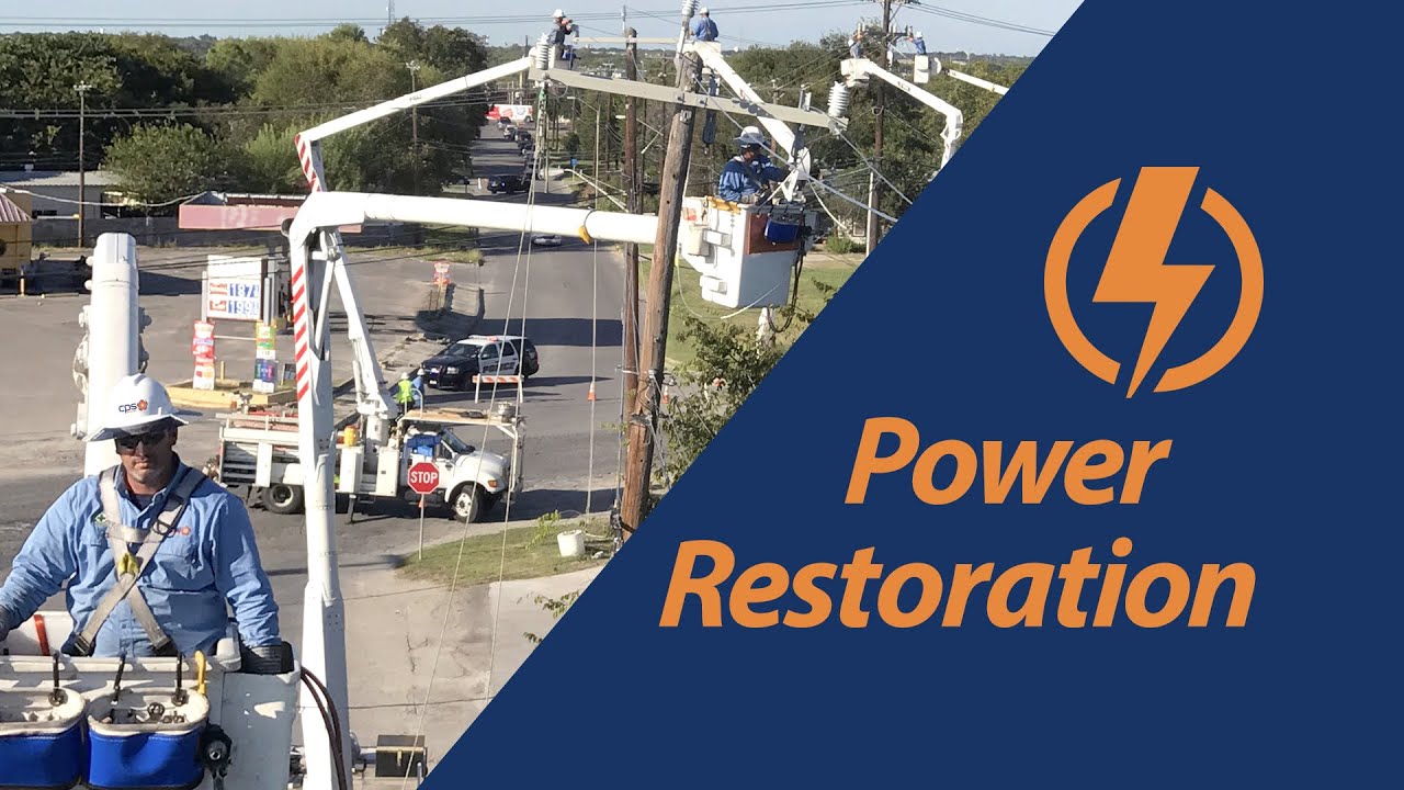 Cps Energy Power Restoration Youtube