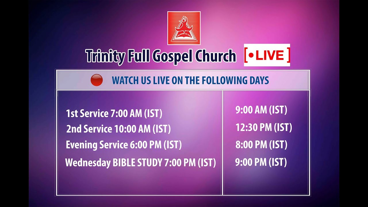 Evening Service 30 June 2019 Live Streaming Tfgc Youtube