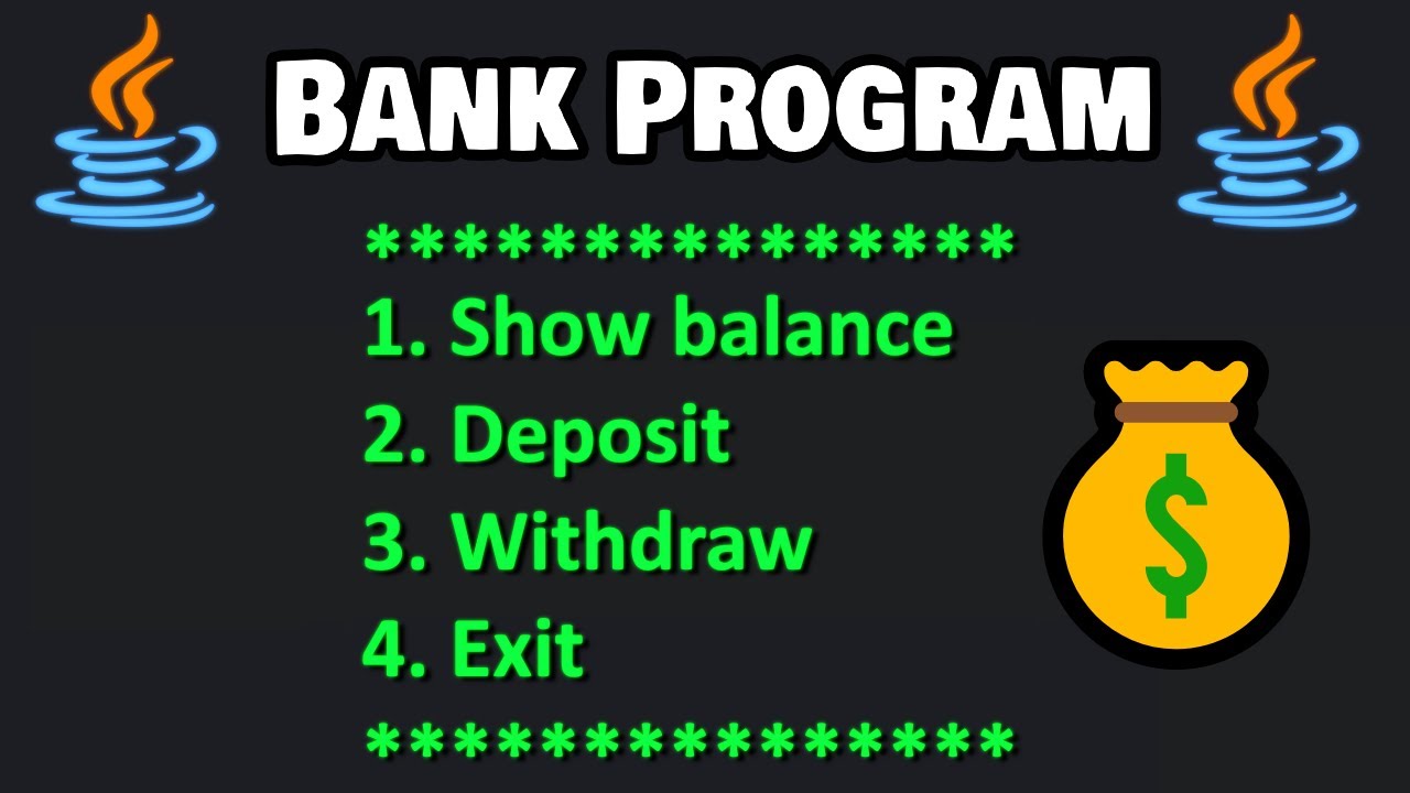 в ђ Let S Code A Beginner Java Banking Program рџ Youtube