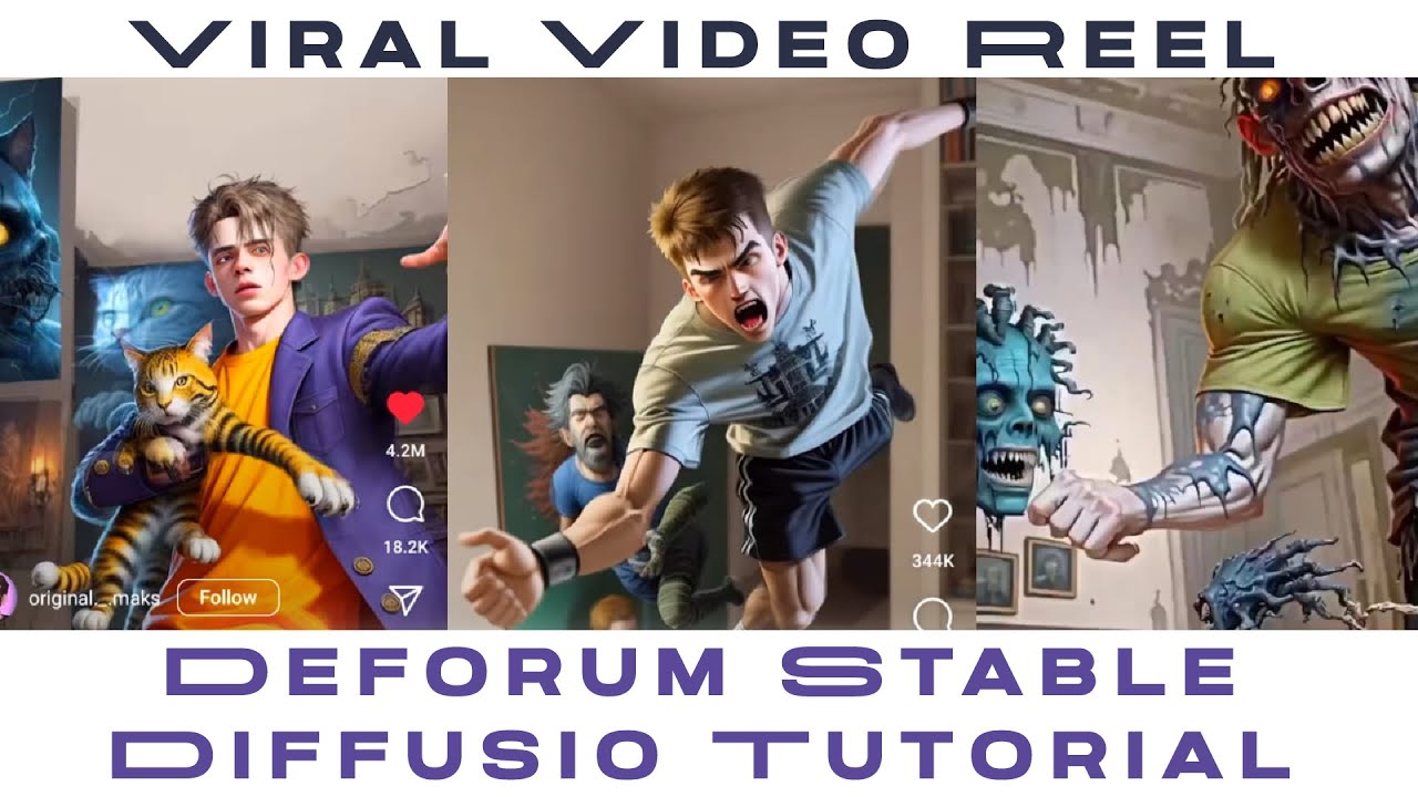 Step By Step Deforum Stable Diffusion Reels Editing Stable Diffusion