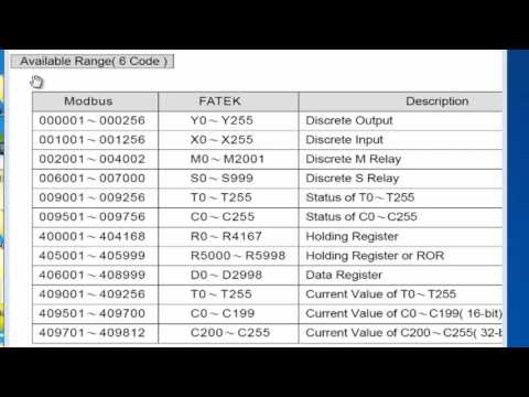 Fatek Modbus Rtu Example Rtsstudent