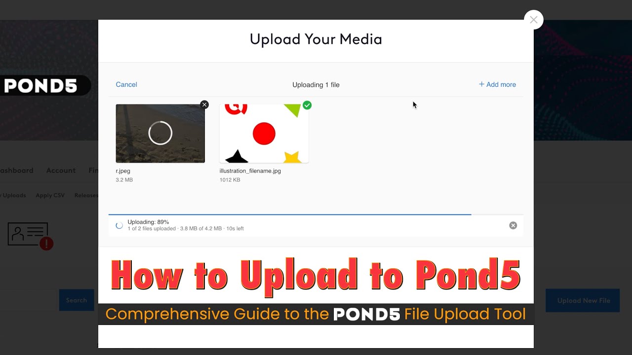 How To Upload On Pond5 Step By Step Video Tutorial For The Pond5 File