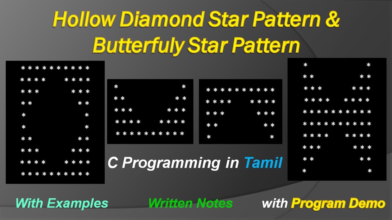 How To Draw Diamond In C