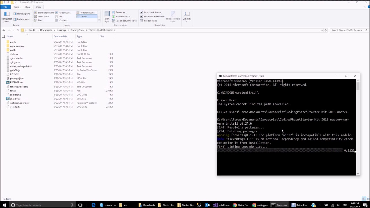 Codingphase Starterkit Installation On Windows 10 Youtube