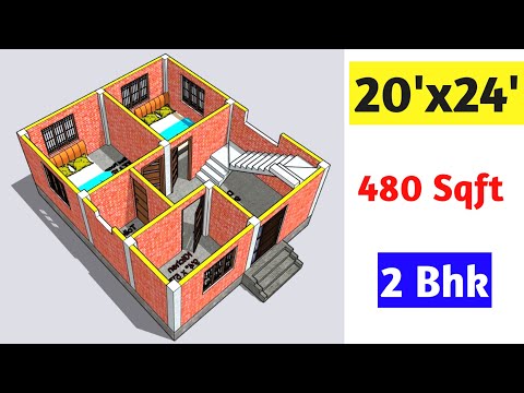 20x24 House Plans 24x20 House Design 24x20 House Floor Plan Youtube