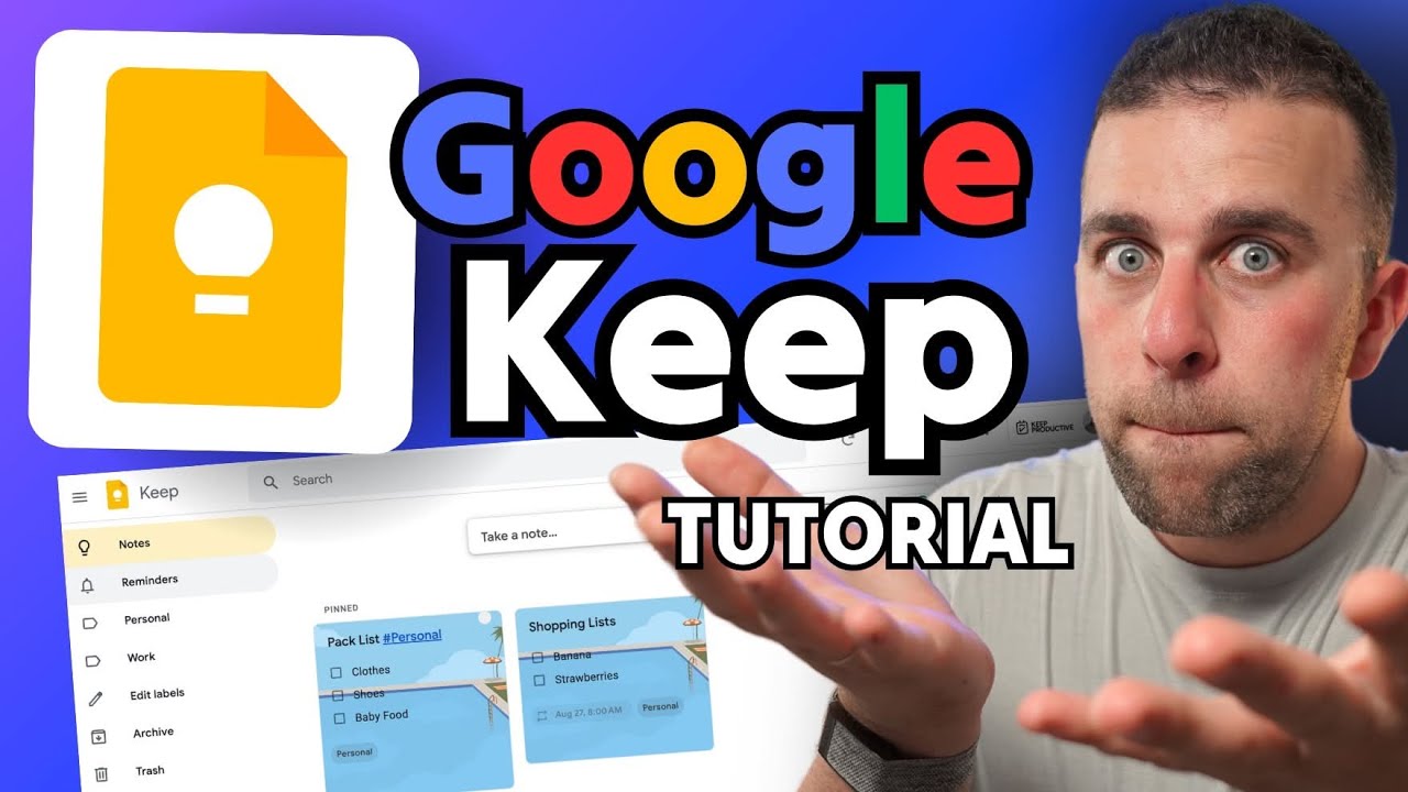 Google Keep Getting Started Guide For Beginners Youtube