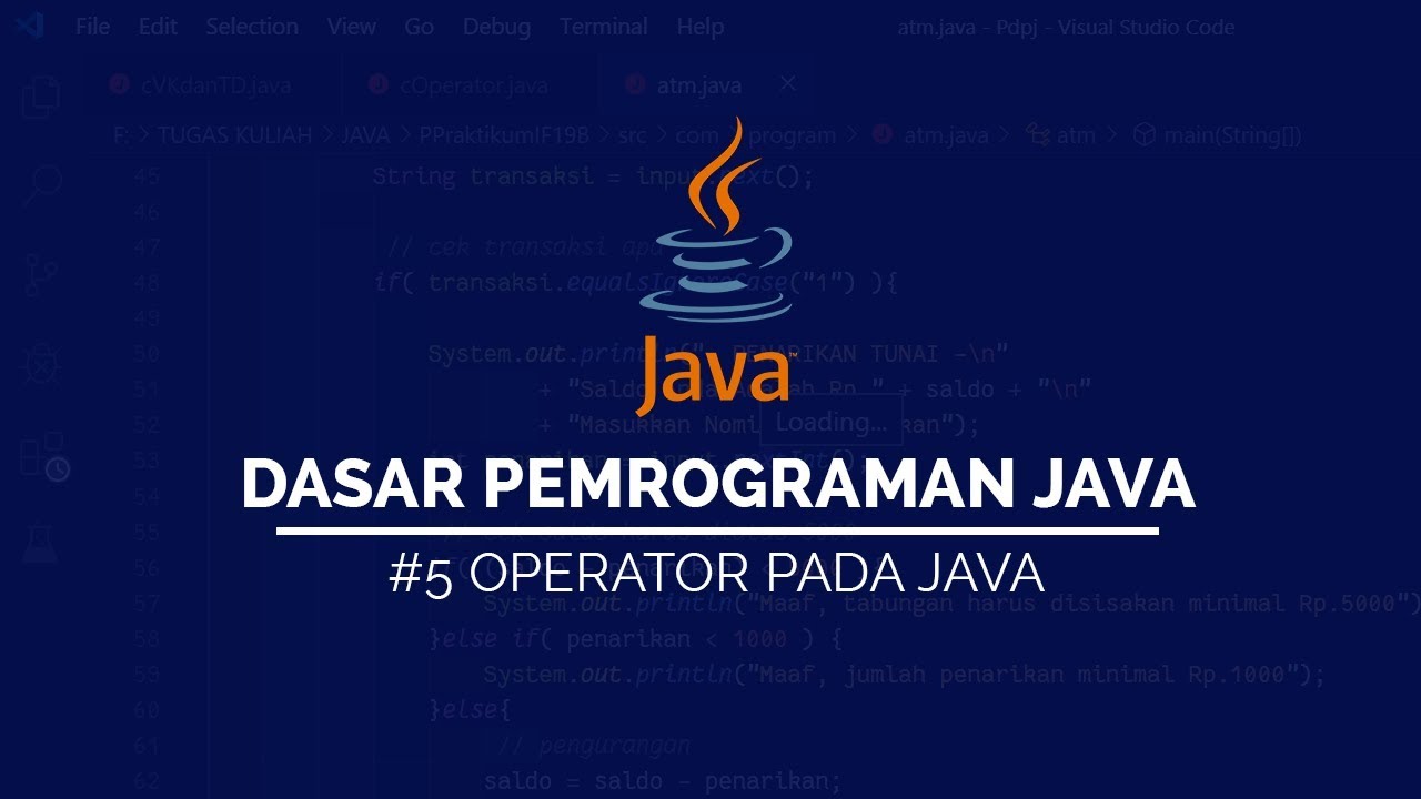 5 Operator Pada Java Dasar Pemrograman Java Youtube