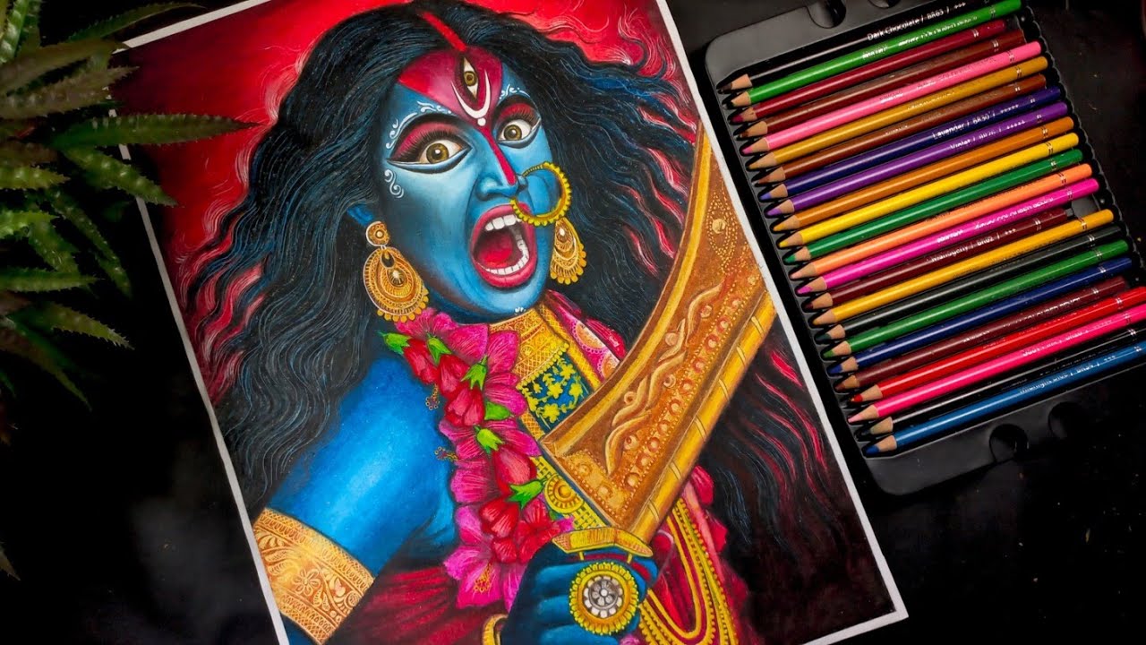 Lord Maa Kali Outline Drawing How To Draw Maa Kali Step By Step – Eroppa