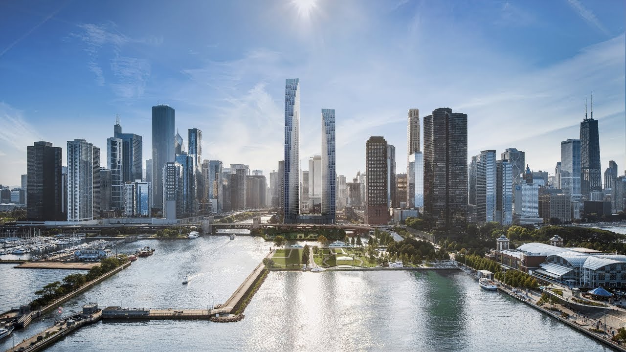 Future Chicago Pair Of Skyscrapers Unveiled For Site Of Cancelled