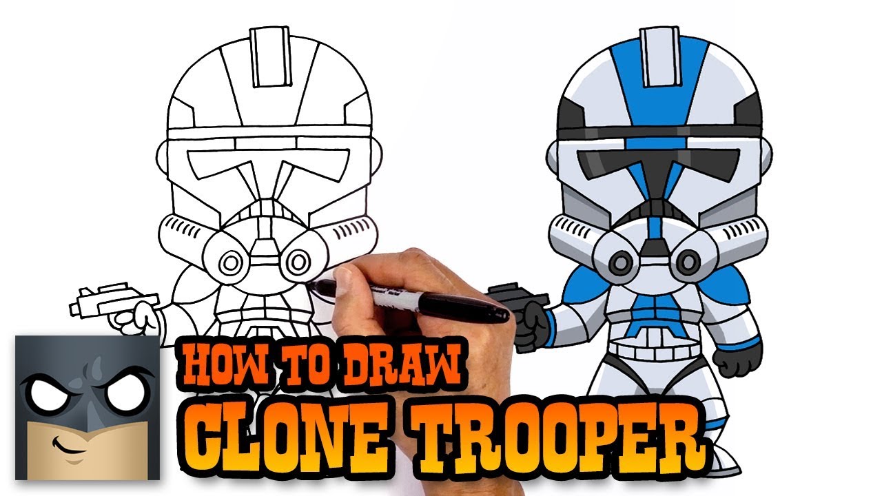 How To Draw Star Wars Clone Trooper Youtube