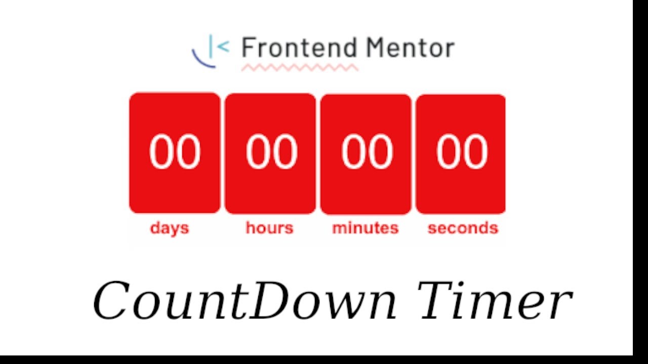Launch Countdown Timer Frontend Mentor Challenge Youtube