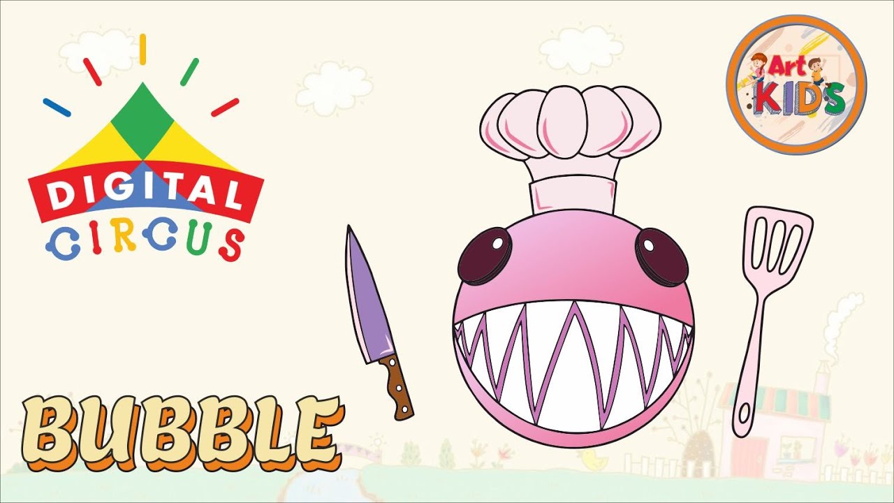 How To Draw Bubble Chef From The Amazing Digital Circusрџћє Youtube