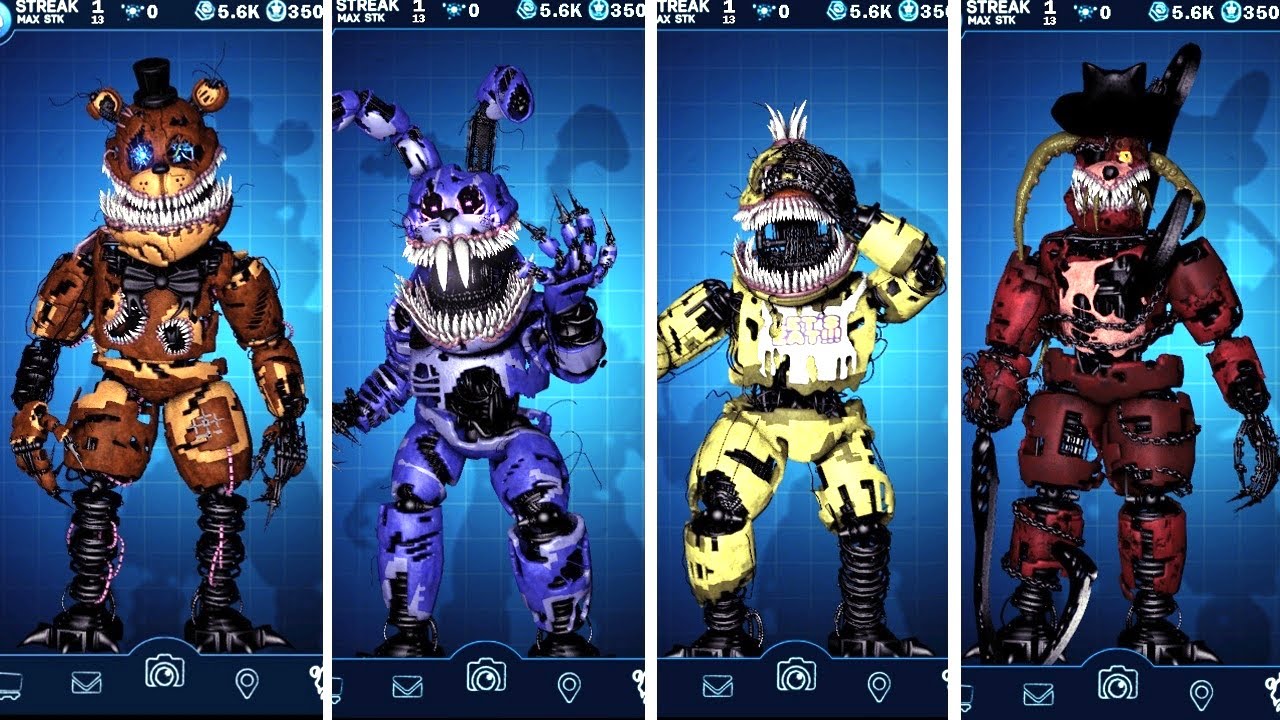 Fnaf Ar Corrupted Animatronics Workshop Animations Youtube