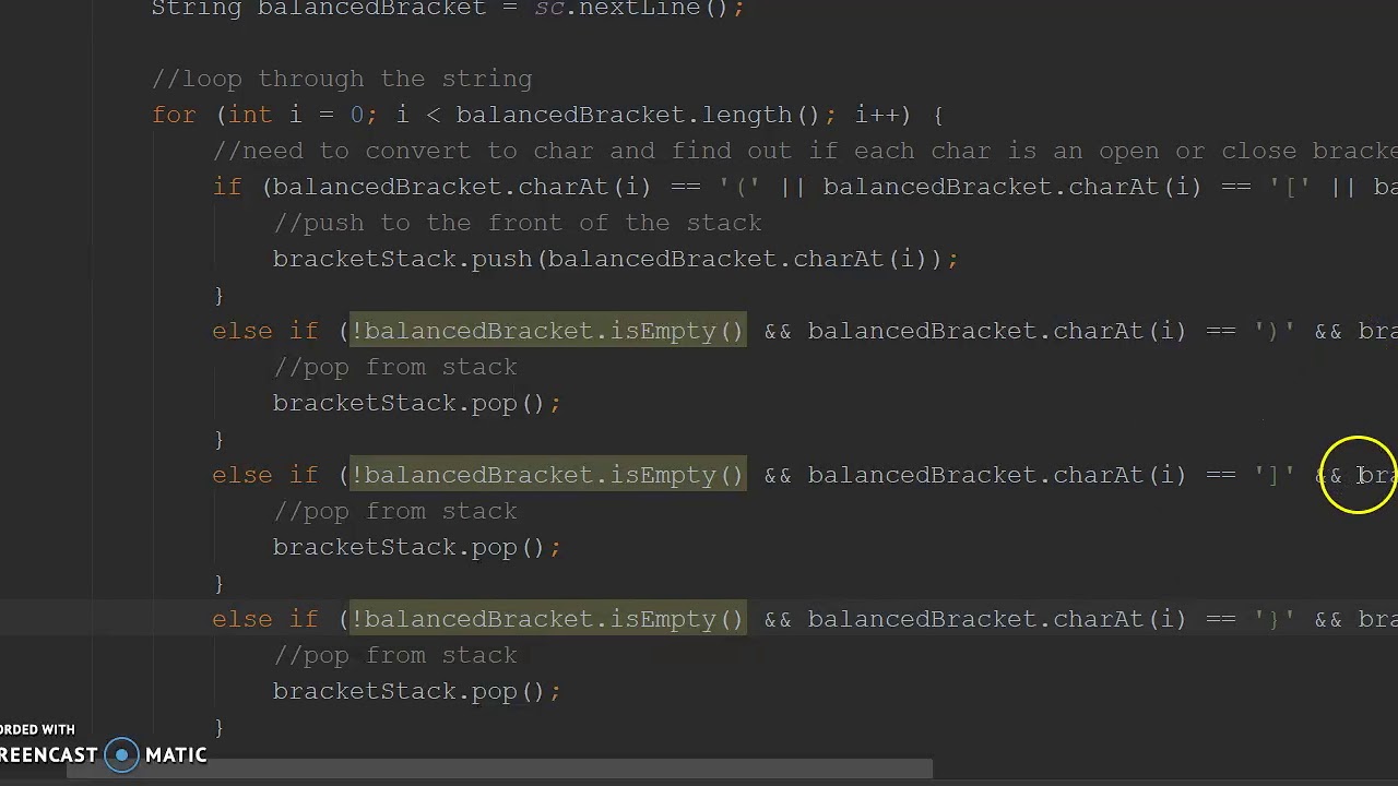 Java Stack Balanced String Part 2 Hackerrank Youtube