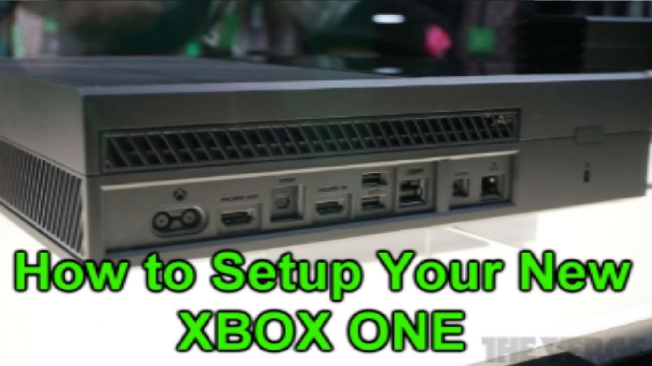 Xbox One Set Up Video Putting The Wires In Powering On The Console
