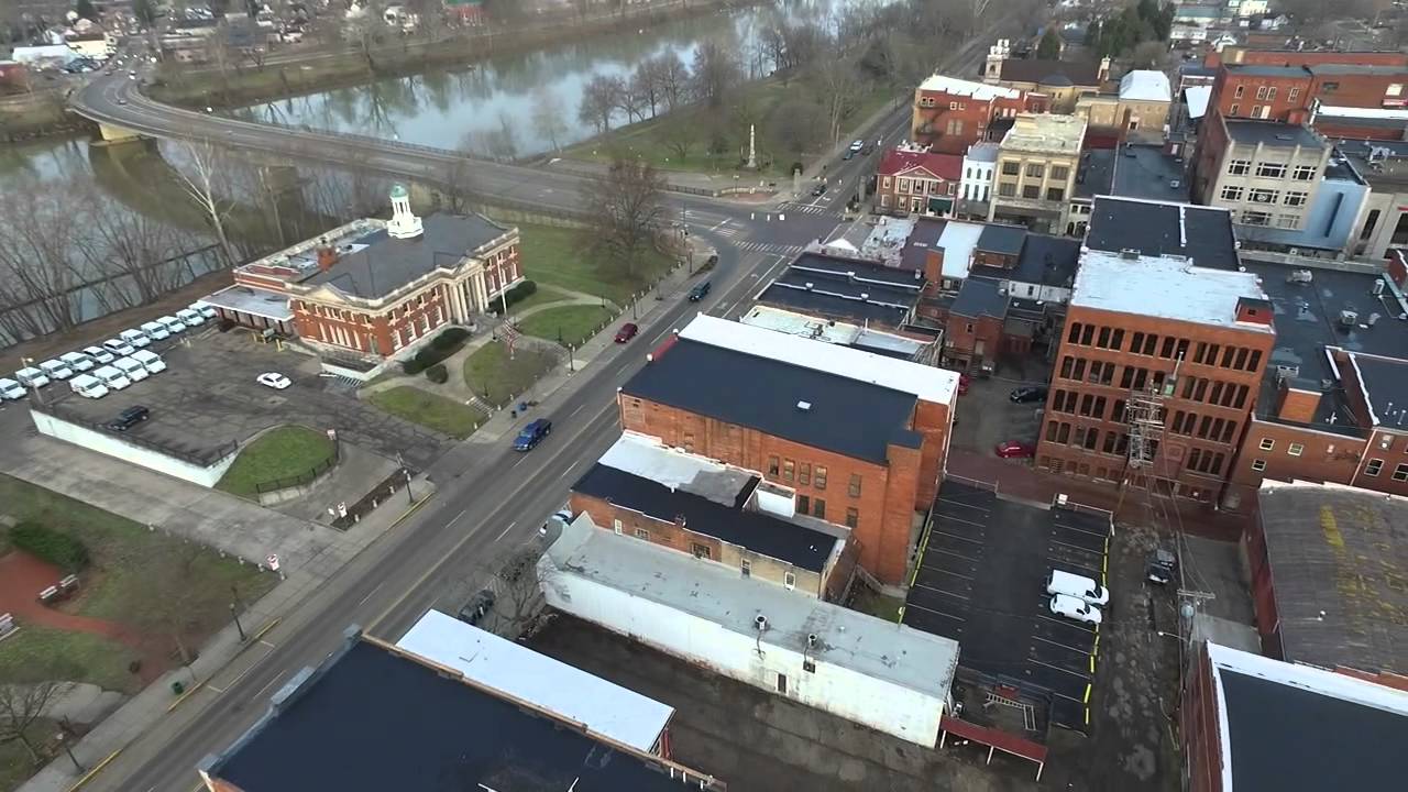 Drone Footage Of Beautiful Downtown Marietta Ohio Youtube