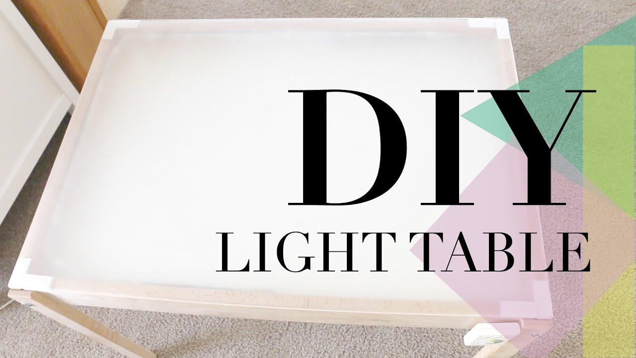 Diy Light Table Youtube