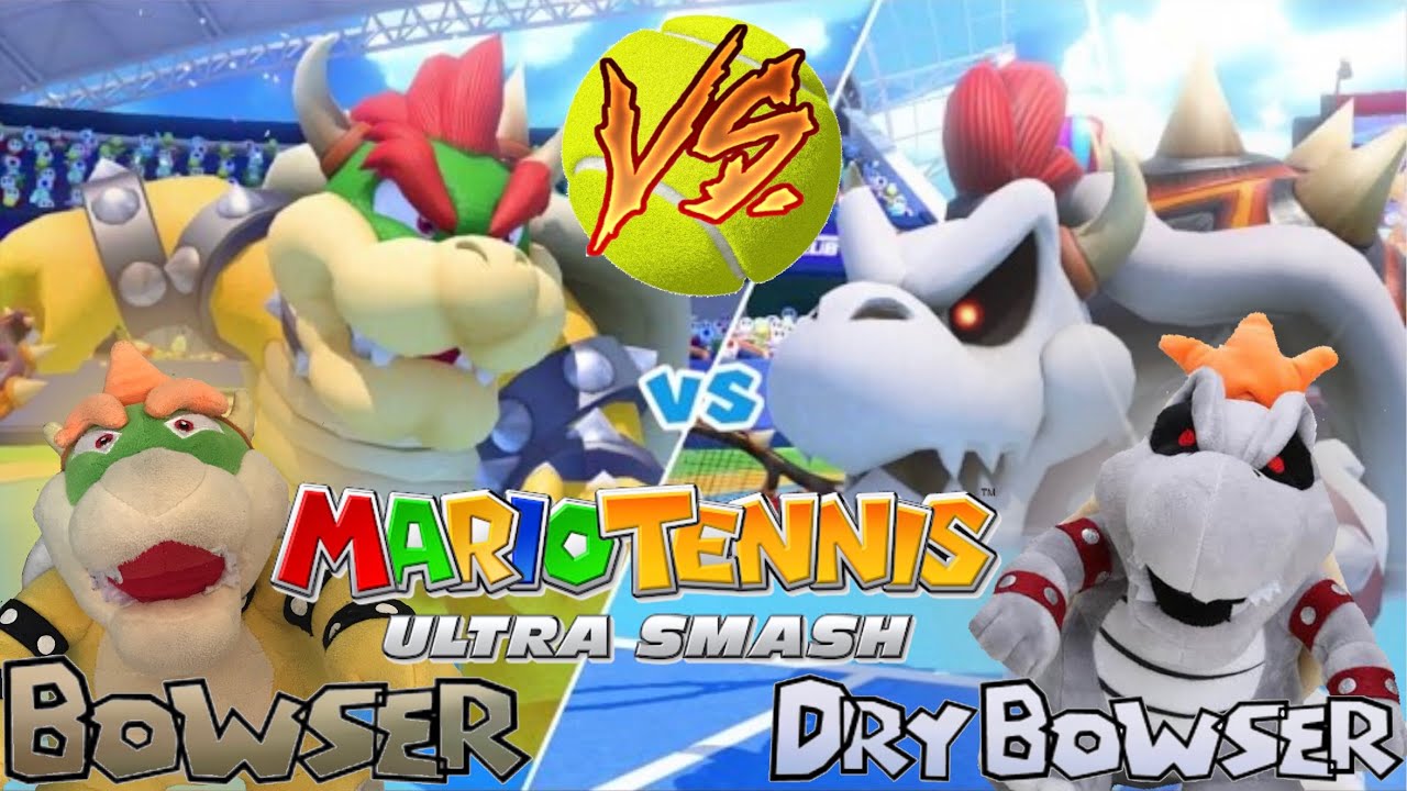 Smpm Bowser Vs Dry Bowser Mario Tennis Ultra Smash Youtube