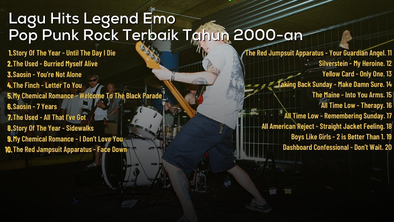 Lagu Hits Legend Emo Pop Punk Rock Terbaik Tahun 2000 An Youtube Music