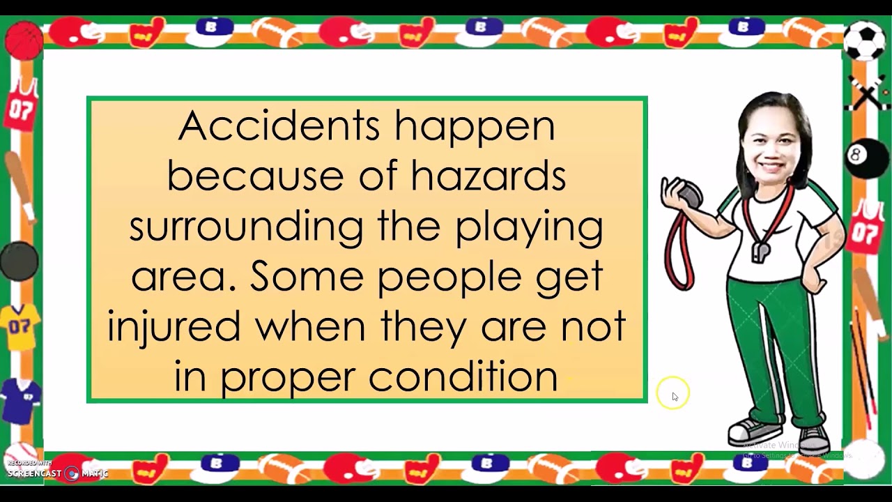 Safety Precautions In Physical Activity Playing Sports Games Youtube