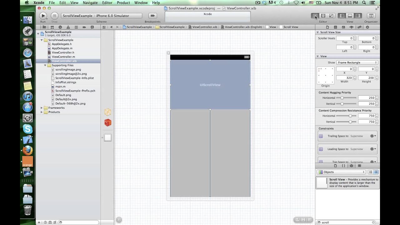 Working With Uiscrollview Class In Ios Youtube