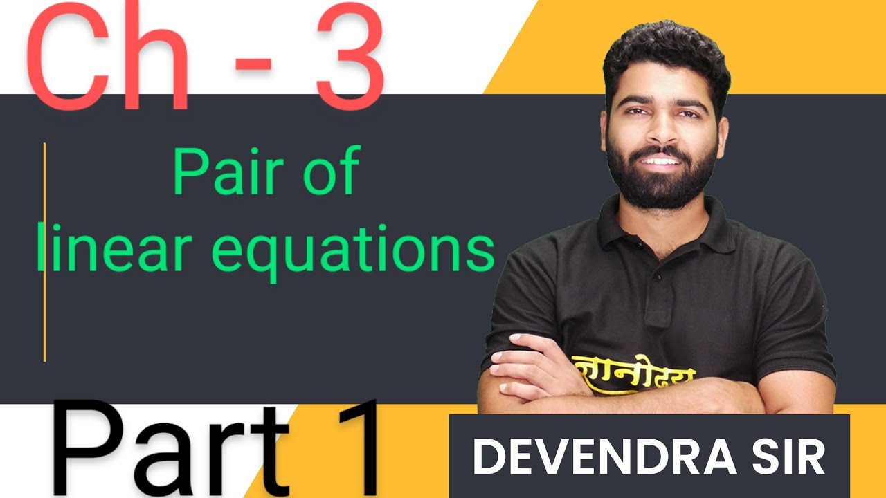 Linear Equation Youtube