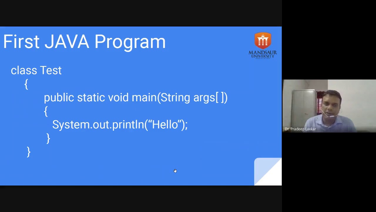 First Java Program Youtube