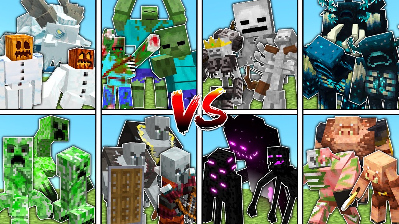 Massive Mob Army Tournament In Minecraft Youtube