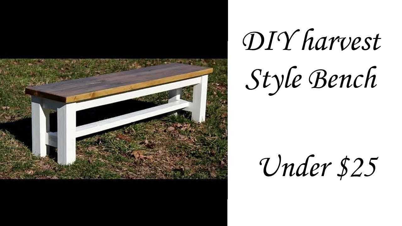 Diy Harvest Bench Under 25 Youtube