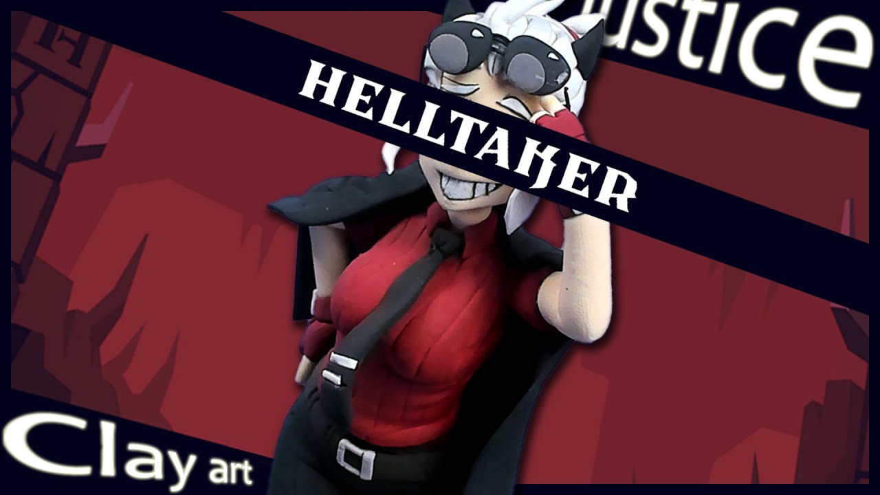 Helltaker Justice The Awesome Demon Clay Art Tutorial Youtube