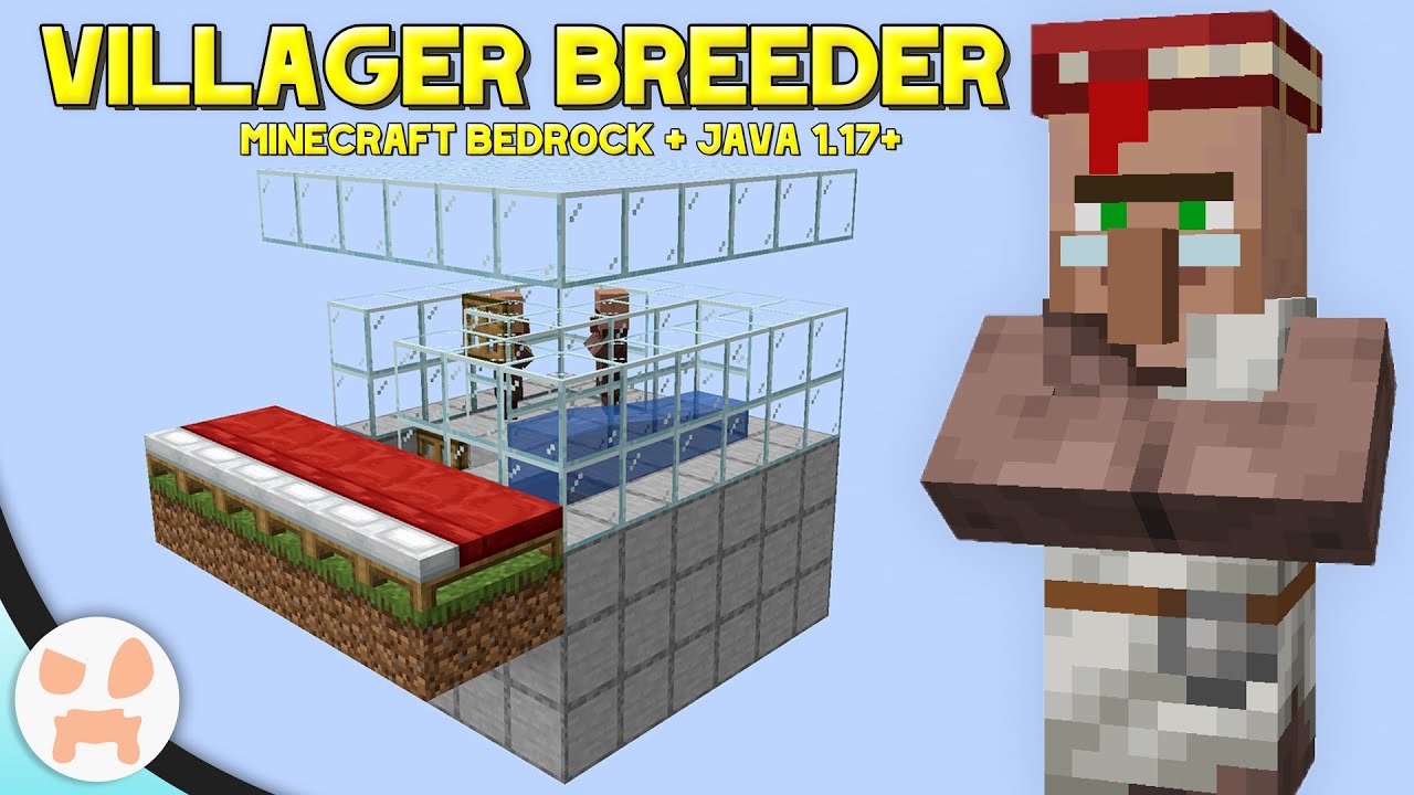 Easy Minecraft Villager Breeder Tutorial Minecraft Bedrock And Java