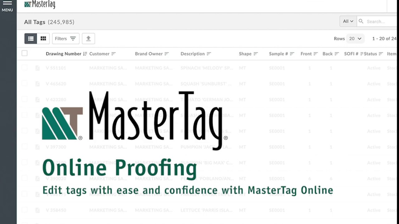 Mastertag Online Proofing Youtube