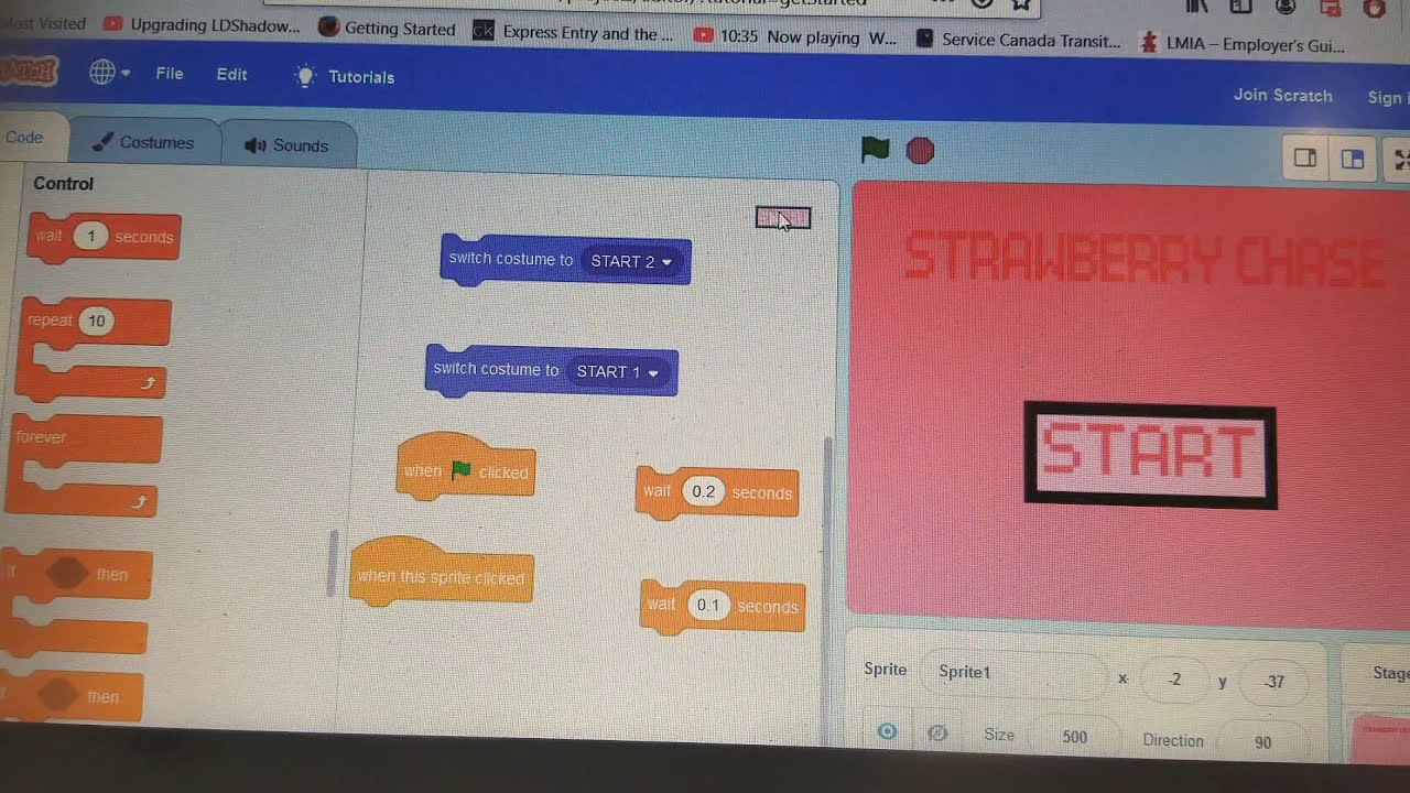 笙 How To Make A Start Button In Scratch笙 Youtube