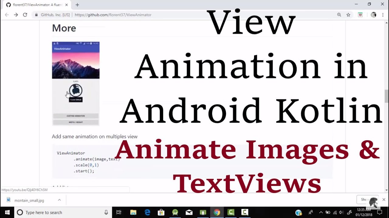 Image View Animation In Android Youtube