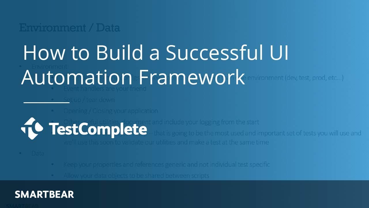 Getting Started In Testcomplete How To Build A Successful Ui