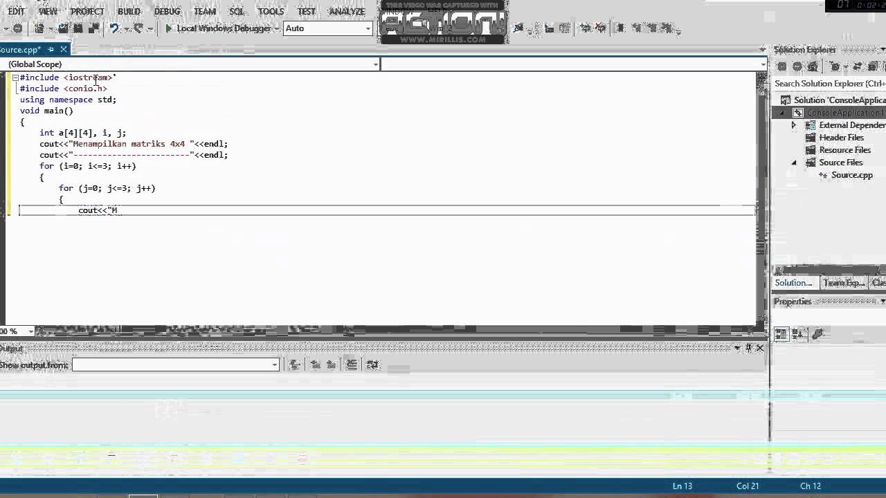 Contoh Program Java Menggunakan Array Dua Dimensi Burantime