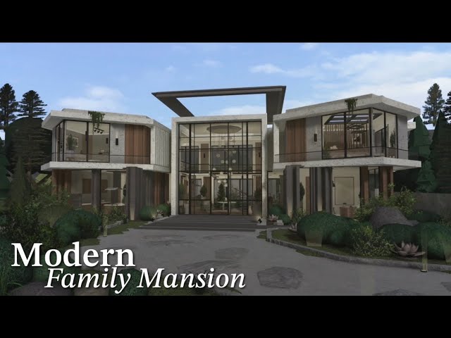 Roblox Bloxburg Modern Family Mansion House Building Costs Infoupdate Org