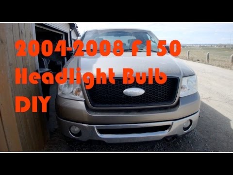 2004 2008 F150 How To Replace Headlight Bulb Youtube
