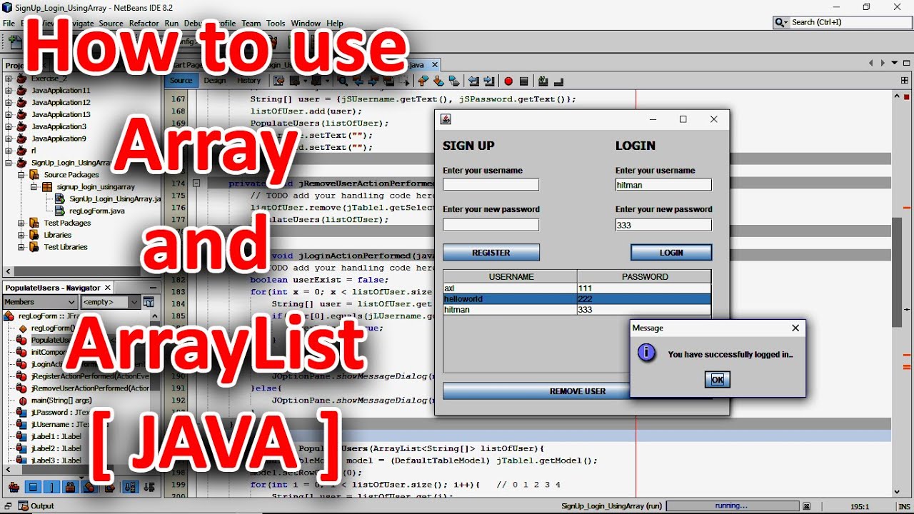 How To Use Arraylist In Java Youtube